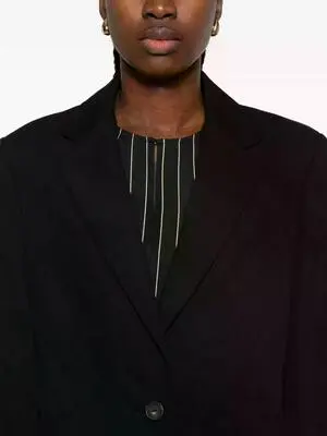 Vince Button-fastening Cotton Jacket - Black