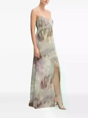 SANDRO FERRONE Abstract-print Maxi Dress