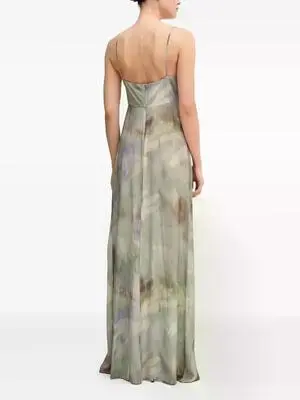 SANDRO FERRONE Abstract-print Maxi Dress