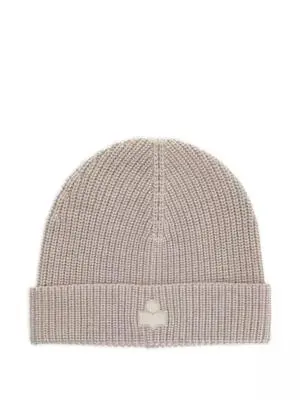 Isabel Marant Bayle Logo Beanie - Neutrals