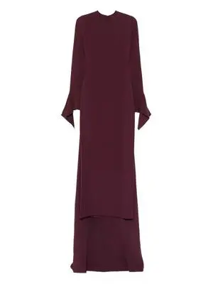 Solace London Blake Flared Sleeve Maxi Dress - Red