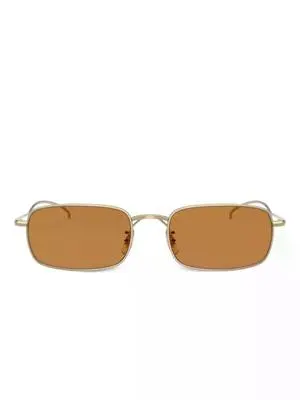 Oliver Spencer Rectangle-frame Sunglasses - Gold