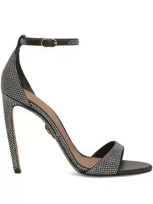 Dolce & Gabbana 105mm Rhinestone-embellished Ankle-strap Sandals - Silver