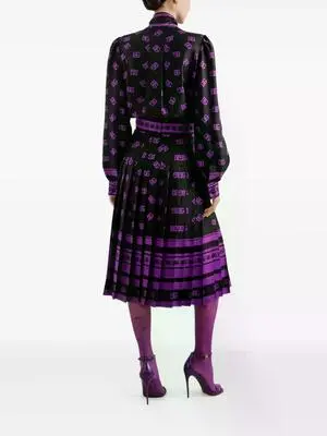 Dolce & Gabbana Dna Pleated Midi Skirt