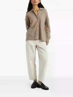 Chinti & Parker Collared Buttoned Top - Neutrals