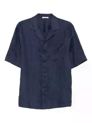 PAOLO PECORA Revere-collar Linen Shirt