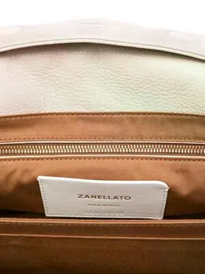 ZANELLATO Small Dotta Studded Top-handle Tote - Neutrals