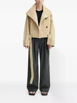 WON HUNDRED Belted Stand-neck Jacket