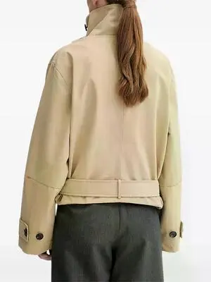 WON HUNDRED Belted Stand-neck Jacket