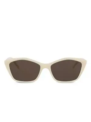 Saint Laurent Geometric Frame Sunglasses - Brown