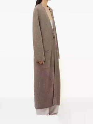 Loulou De Saison Patch-pocket Button Cardigan Coat - Neutrals