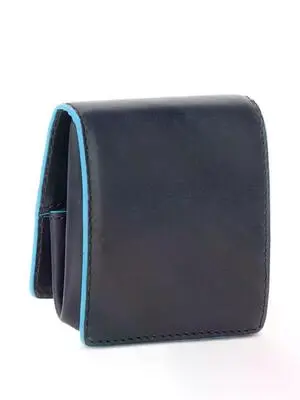 PIQUADRO Button-fastening Leather Wallet