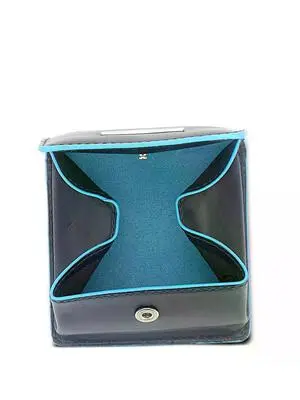 PIQUADRO Button-fastening Leather Wallet