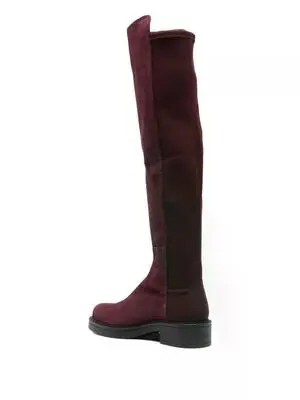 STUART WEITZMAN 40mm Suede Knee-high Boots - Red