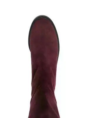 STUART WEITZMAN 40mm Suede Knee-high Boots - Red