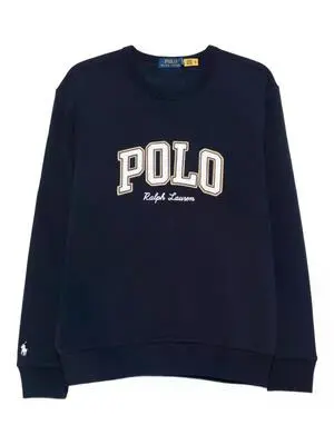 Polo Ralph Lauren Logo-embroidered Crew-neck Sweatshirt - Blue