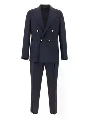 BRIGLIA 1949 Bolgheri Double-breasted Suit - Blue