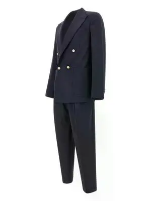 BRIGLIA 1949 Bolgheri Double-breasted Suit - Blue