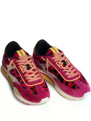 HOFF Lady Art Leopard-print Panelled Sneakers