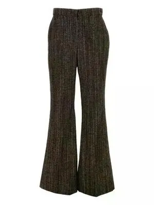 Fendi Tweed Flared Trousers