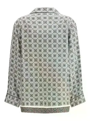 Loro Piana Geometric-print Silk Shirt
