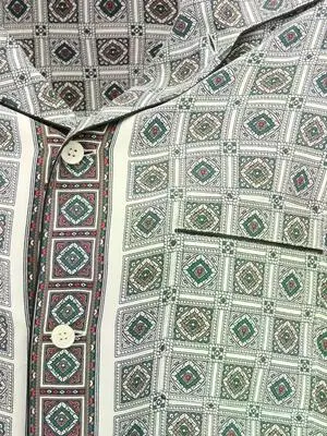 Loro Piana Geometric-print Silk Shirt