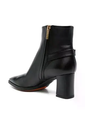 Santoni 70mm Buckle-detail Pointed-toe Boots