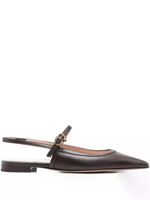 GIANVITO ROSSI Buckle-strap Pointed-toe Flats