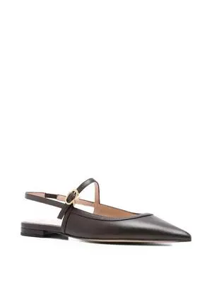 GIANVITO ROSSI Buckle-strap Pointed-toe Flats