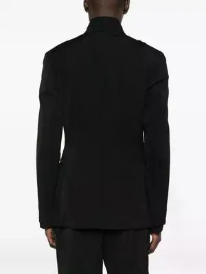 Yohji Yamamoto Buttoned Mandarin Collar Jacket