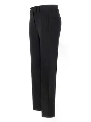 Marella Front-crease Trousers - Black