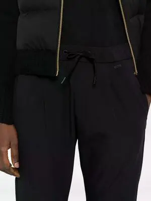 Herno Pleated Drawstring Trousers - Black