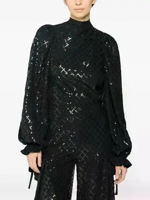 GENNY Sequin-embellished Top
