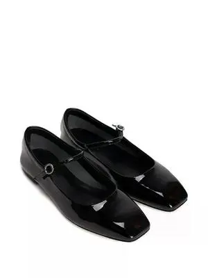 AeydĒ Leather Ballet Flats - Black