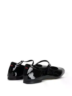 AeydĒ Leather Ballet Flats - Black