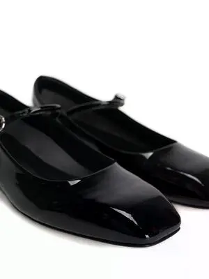 AeydĒ Leather Ballet Flats - Black