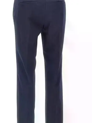 Marella Front-crease Welt-pockets Trousers - Blue