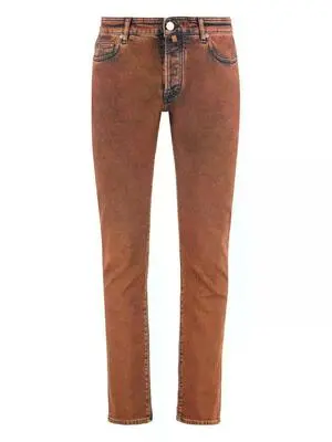 MOORER Five-pocket Straight Leg Jeans