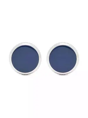 Giorgio Armani Circular-faceted Cufflinks - Silver