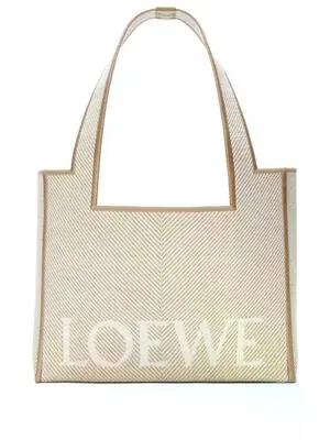 Loewe Medium Herringbone-pattern Tote