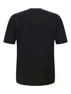 FILIPPO DE LAURENTIIS Short Sleeve Wool-blend T-shirt - Black