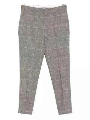CIRCOLO 1901 Check-pattern Cotton-blend Trousers