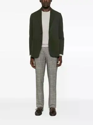 CIRCOLO 1901 Check-pattern Cotton-blend Trousers