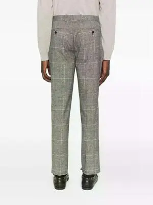 CIRCOLO 1901 Check-pattern Cotton-blend Trousers
