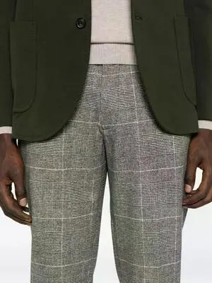 CIRCOLO 1901 Check-pattern Cotton-blend Trousers