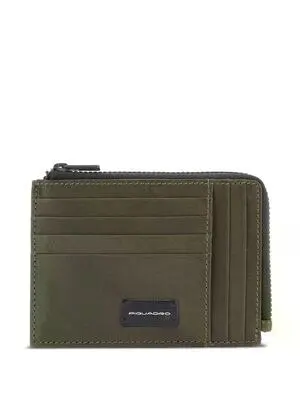PIQUADRO Zip-around Cardholder - Green