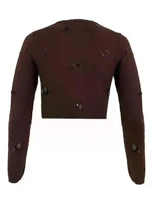 Simkhai Zadie Embellished Cropped Cardigan