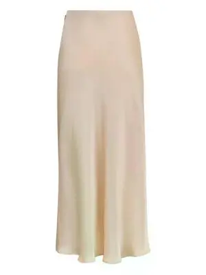Lapointe Flared Straight Midi Skirt - Neutrals