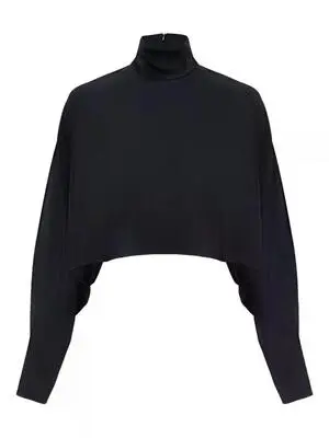 Lapointe High-neck Cropped Top