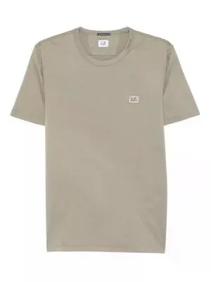 C.P. COMPANY Logo-patch Cotton T-shirt - Green